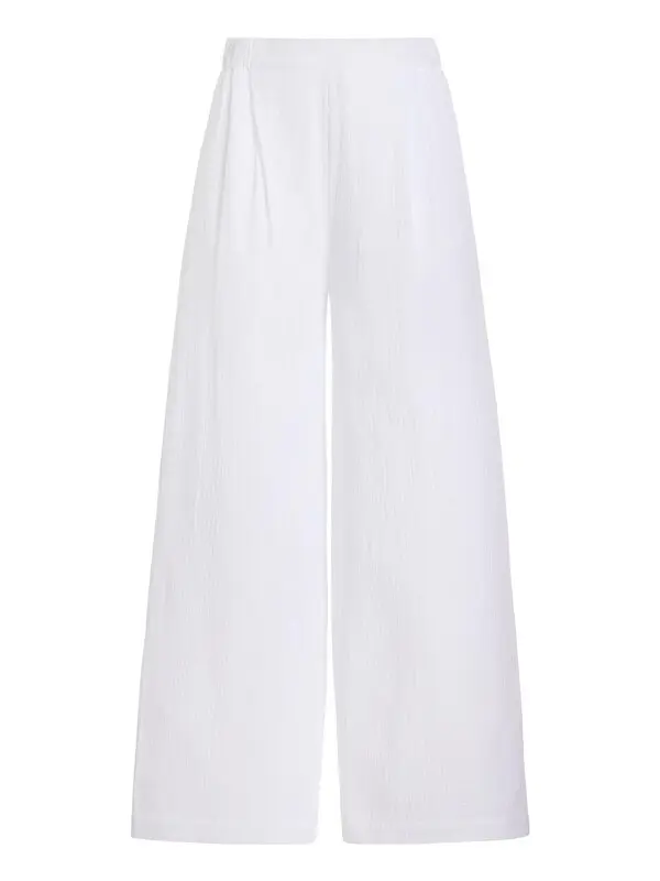 FAVORITE DAUGHTER The Beach Walk Cotton Pants - White