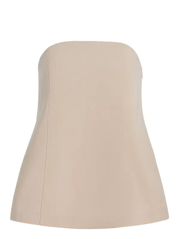 FAVORITE DAUGHTER The Olivia Bustier Top - Neutral