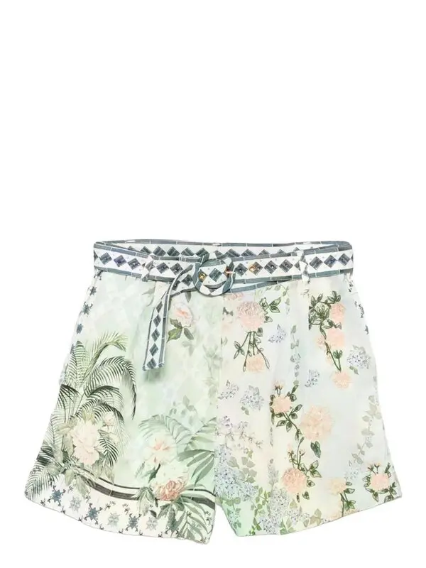 Camilla Pleated Shorts - White