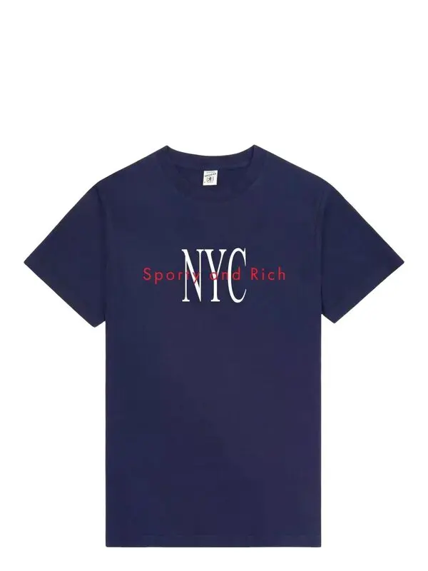 SPORTY & RICH Nyc Minute T-shirt - Blue