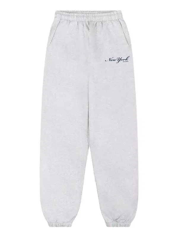 SPORTY & RICH New York Track Pants - Grey