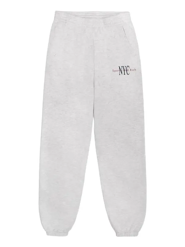 SPORTY & RICH Nyc Track Pants - Grey