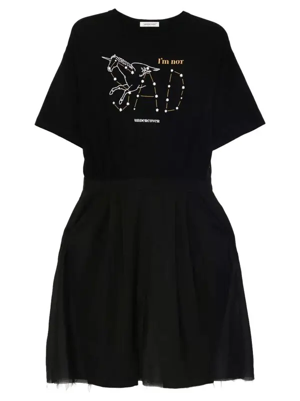 UNDERCOVERISM Printed Dress - Black