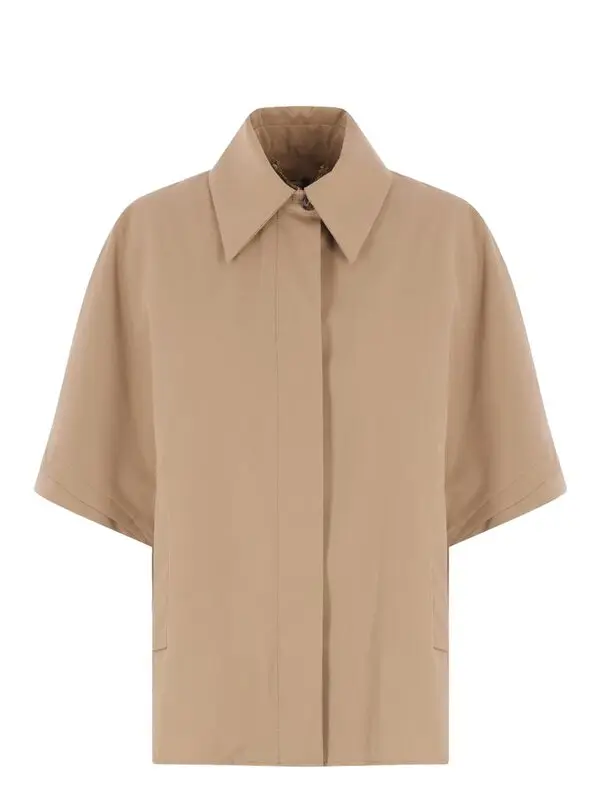Max Mara Cotton Gabardine Cape - Colonial
