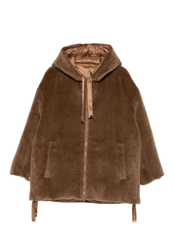 Max Mara Hooded Coat - Beige