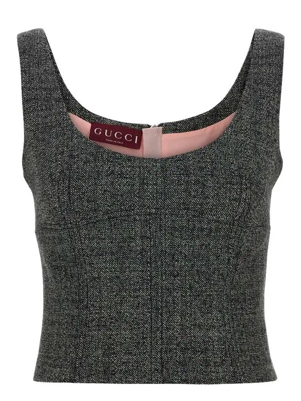 Gucci Two-tone Wool Tank Top - Multicoloured