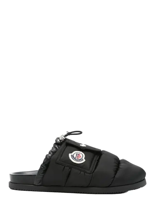 Moncler Padded Slippers - Black