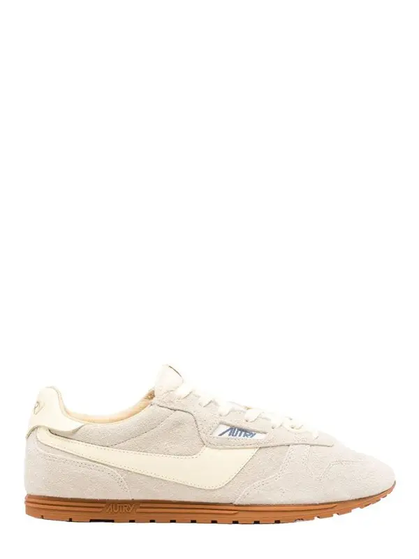 AUTRY Low Leather Sneakers - Beige