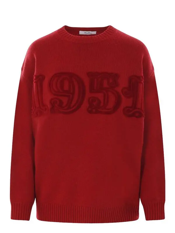 Max Mara Oversize Knit Sweater - Red