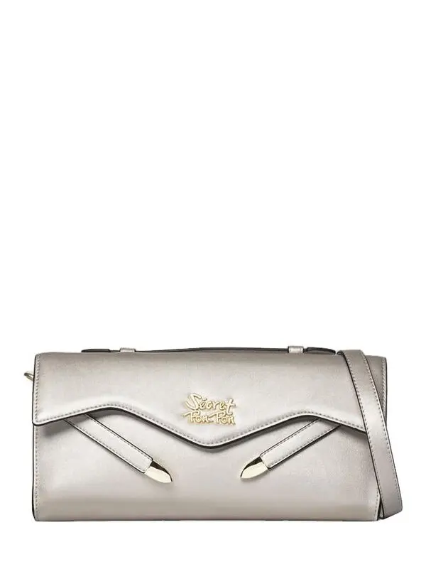 SECRET PON-PON Luisita Clutch - Platinum