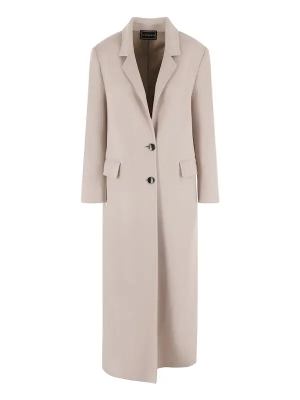 10 CORSO COMO Single-breasted Wool-cashmere Coat - Beige