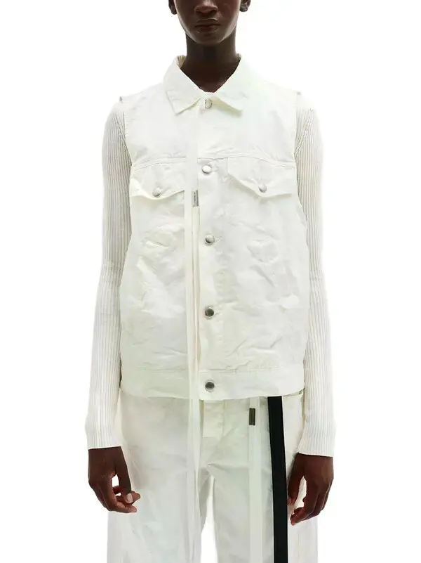 ANN DEMEULEMEESTER Juliette Waistcoat - White