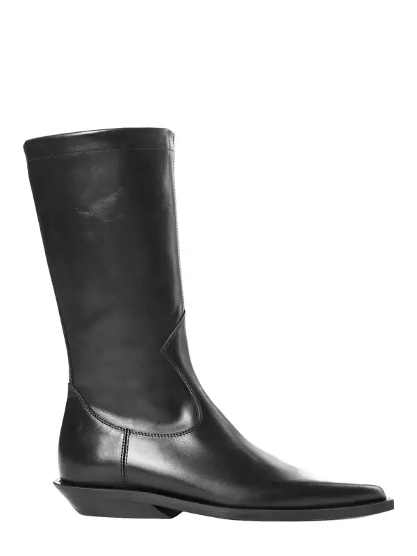 ANN DEMEULEMEESTER Jani Cowboy Boots - Black