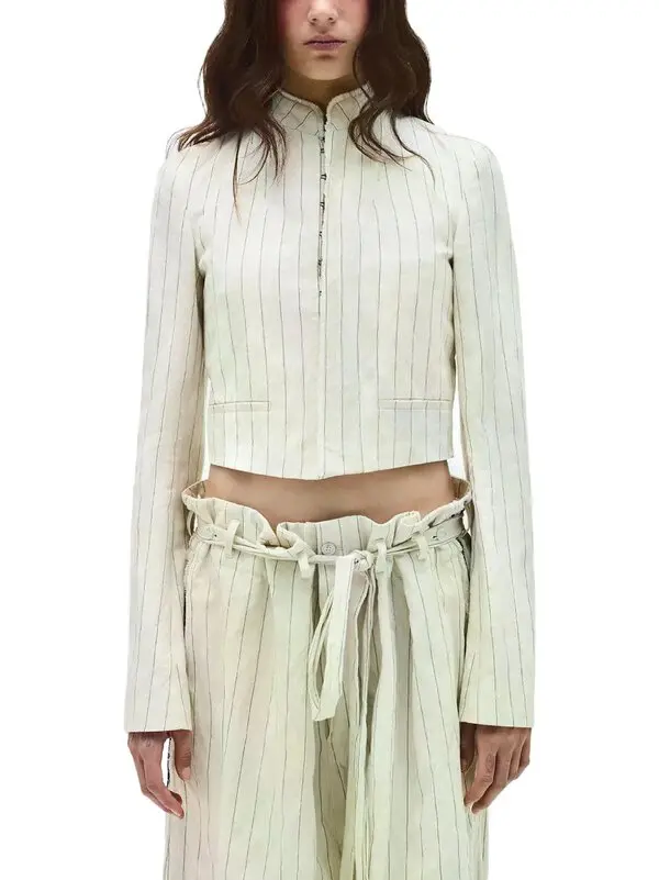 ANN DEMEULEMEESTER Cotton Jacket - Neutrals