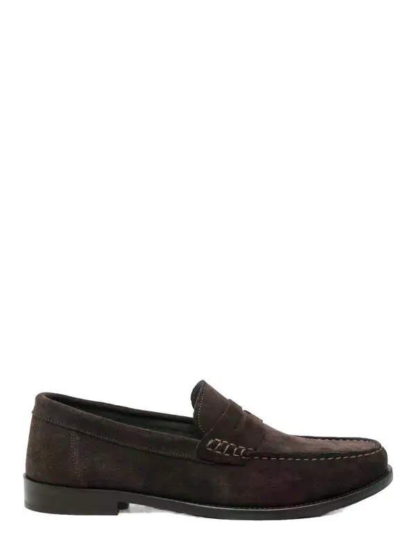 Corneliani Suede Loafers - Brown