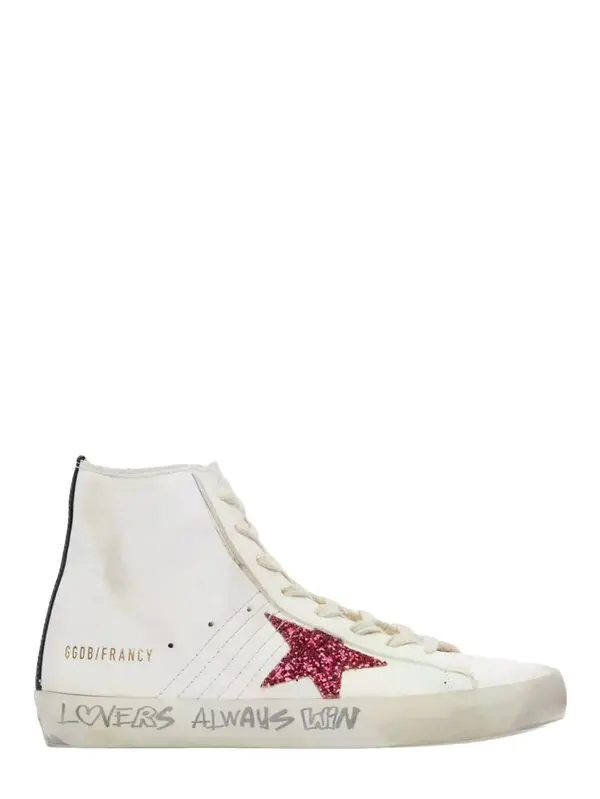 GOLDEN GOOSE Francy High-top Sneakers - White
