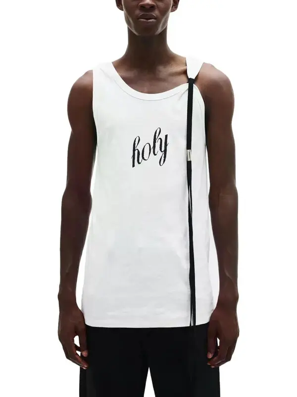 ANN DEMEULEMEESTER Holy Tank Top - White