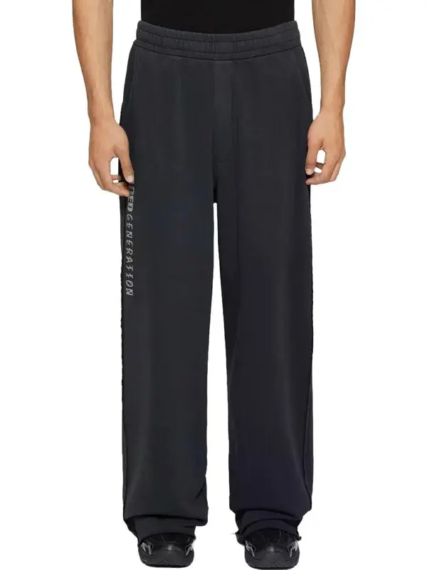 44 LABEL GROUP Cotton Track Pants - Black