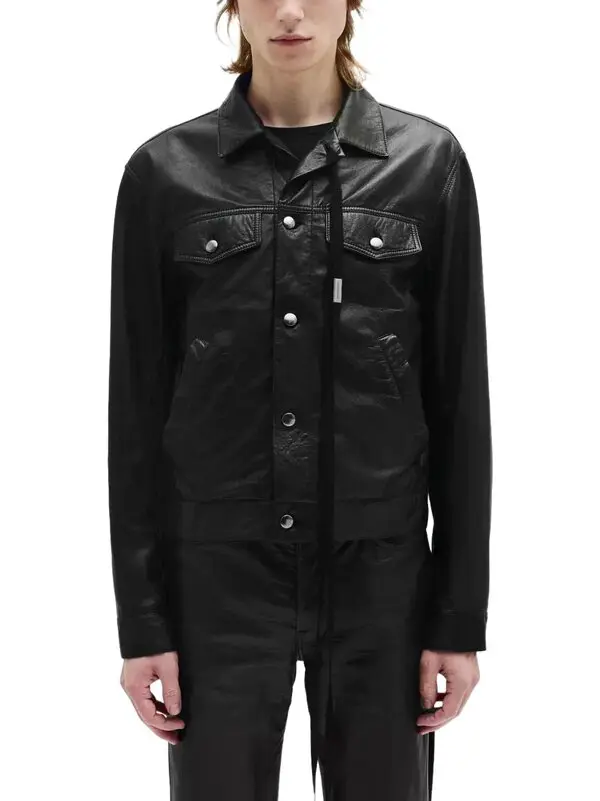 ANN DEMEULEMEESTER Leather Jacket - Black