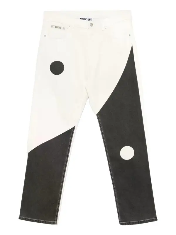 Moschino Two-tone Jeans - Neutrals