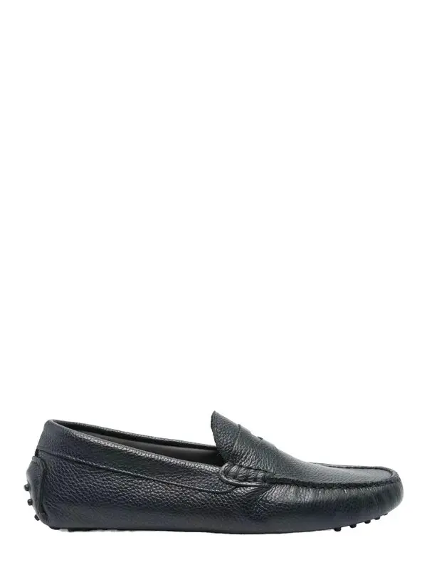 Corneliani Leather Loafers - Blue