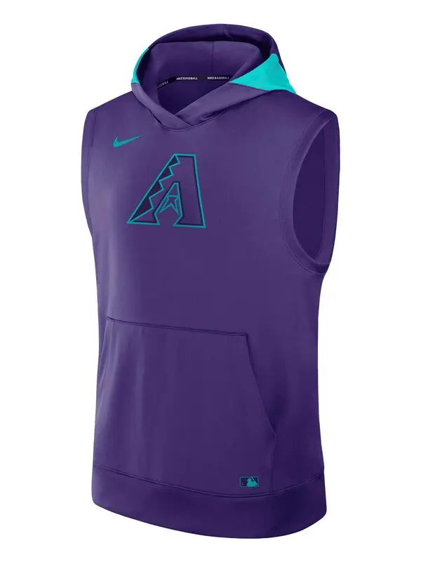 Nike Arizona Diamondbacks Authentic Collection City Connect Sleeveless Pullover Hoodie - Purple