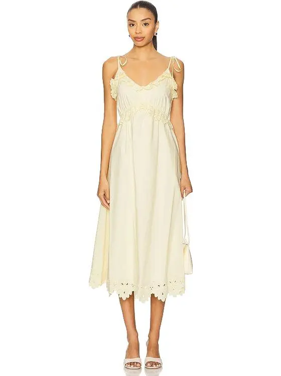 Astr The Label Lissette Dress - Lemon