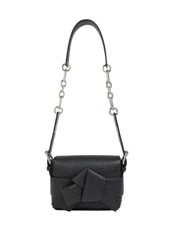 Acne Studios Musubi Pebbled-leather Shoulder Bag - Black
