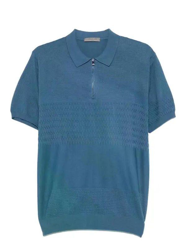 Corneliani Knit Polo Shirt - Blue