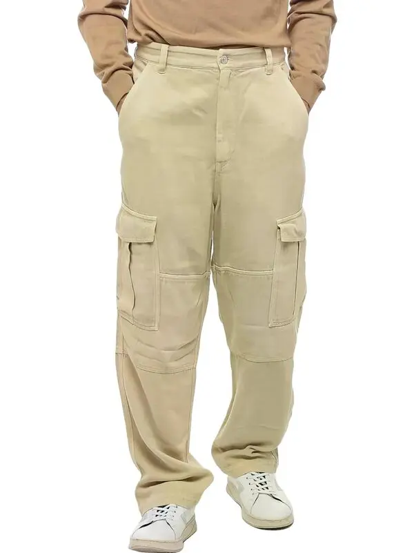 MARANT Twill Cargo Pants With Belt Loops - Neutrals