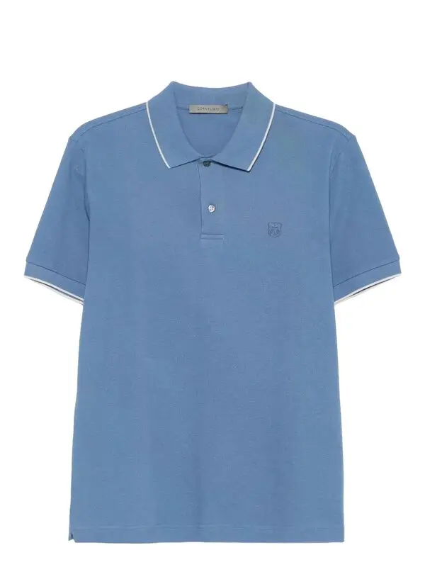 Corneliani Jersey Polo Shirt - Blue