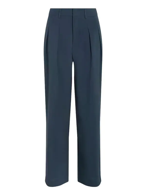 Calvin Klein Tailored Wide-leg Trousers - Blue
