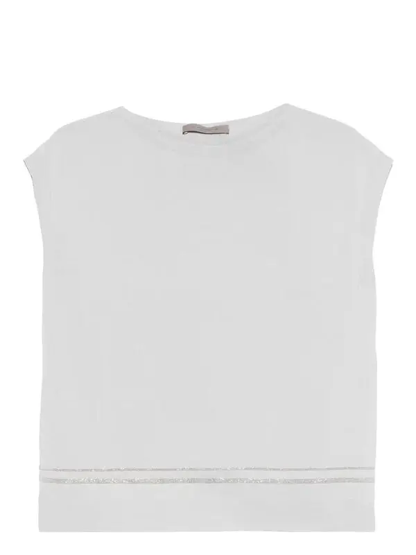 D.exterior Contrast-detail Tank Top - Grey
