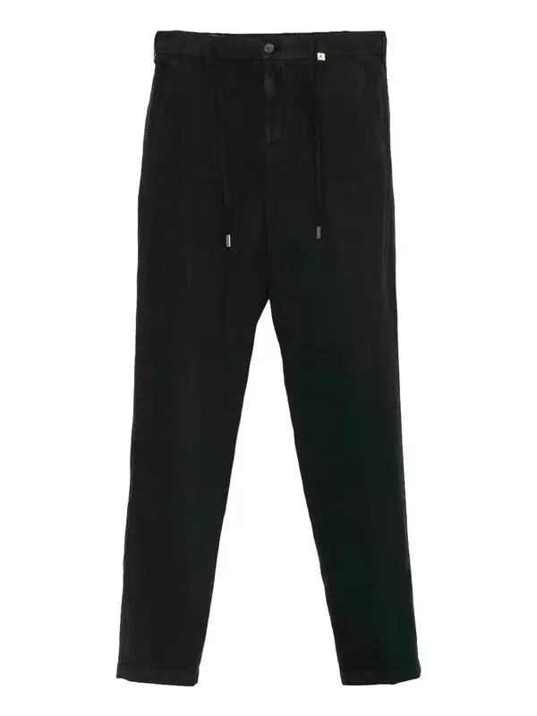 MYTHS Drawstring-waist Trousers - Black