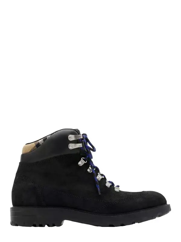 Burberry Moor Suede Hiking Boots - Black
