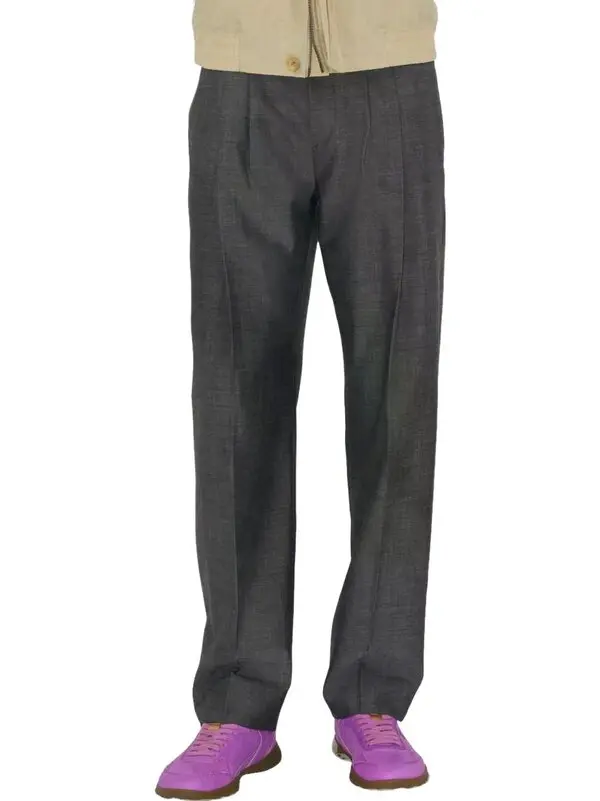 Burberry Wool Trousers - Grey