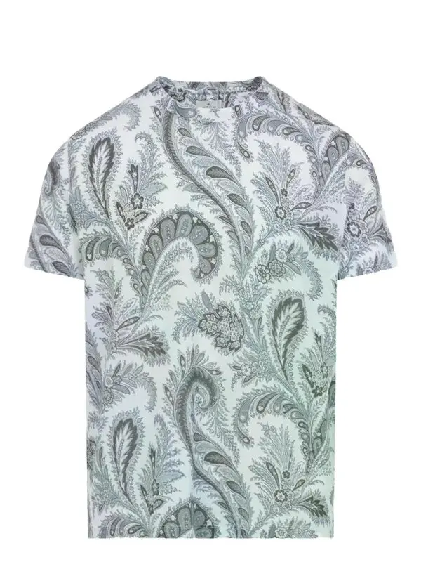 Etro Paisley-print T-shirt - Grey