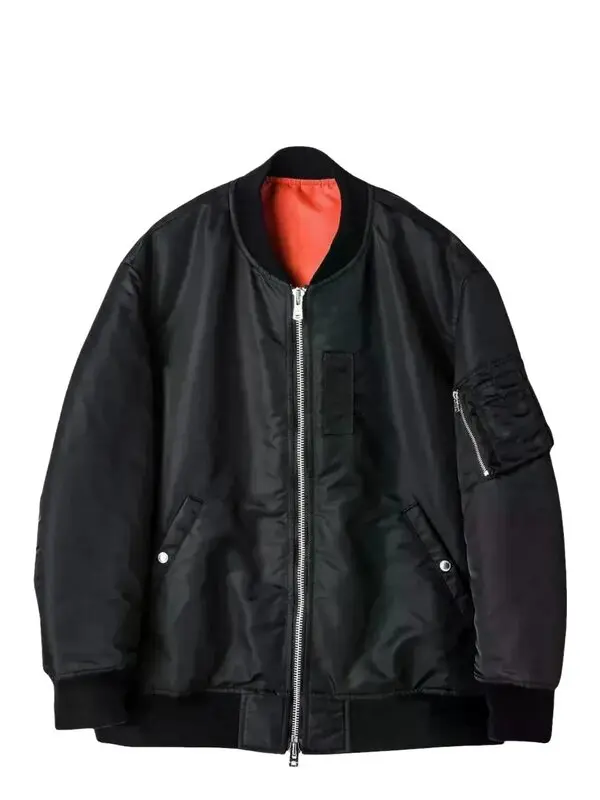 TAKAHIROMIYASHITA THESOLOIST. Zip-up Bomber Jacket - Black