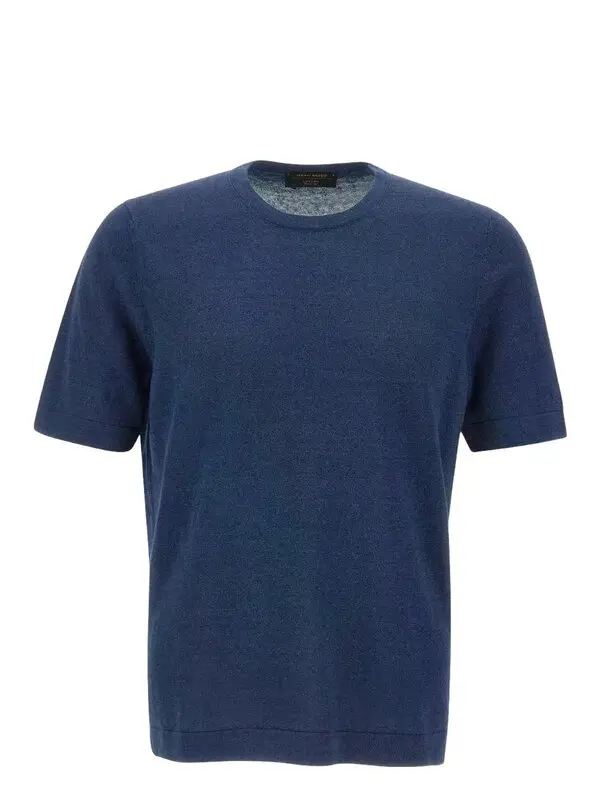GRAN SASSO Fine-knit T-shirt - Blue