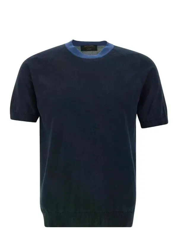 GRAN SASSO Cotton T-shirt - Blue