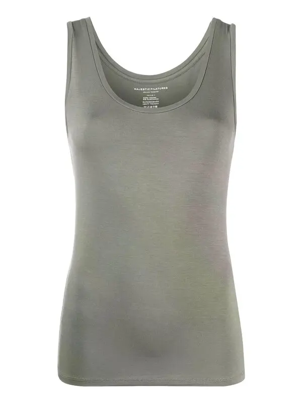 Majestic Filatures Fitted Tank Top - Green