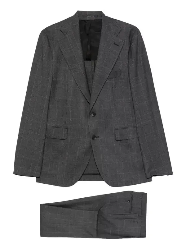 Tagliatore Virgin-wool Three-piece Suit - Grey