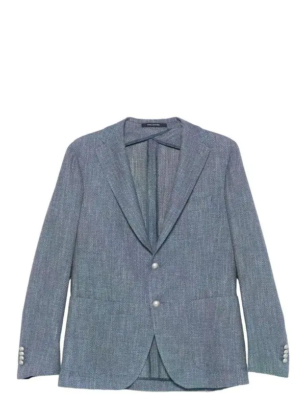 Tagliatore Single-breasted Blazer - Blue
