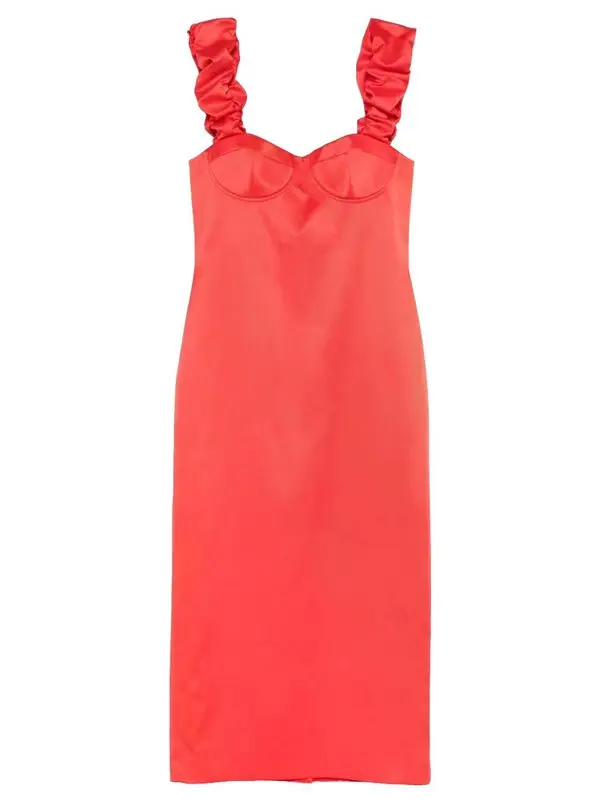 Moschino Stretch-design Midi Dress - Red