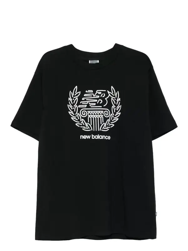 NEW BALANCE Cotton T-shirt - Black
