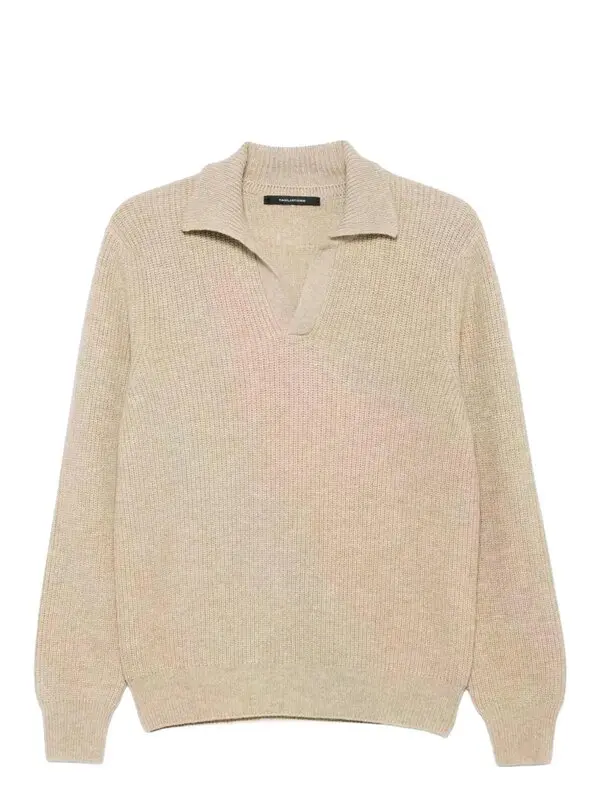 Tagliatore Ribbed-knit Jumper - Neutrals