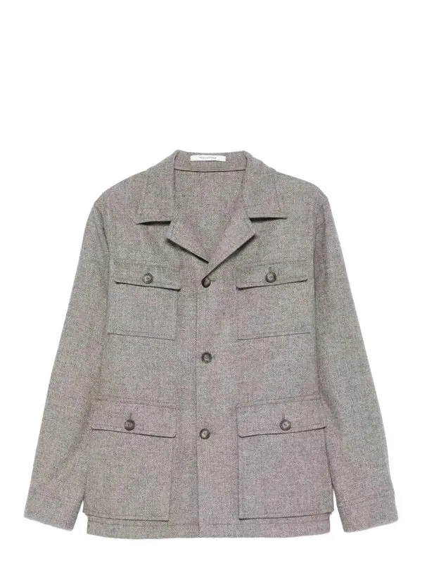 Tagliatore Button-down Jacket - Grey