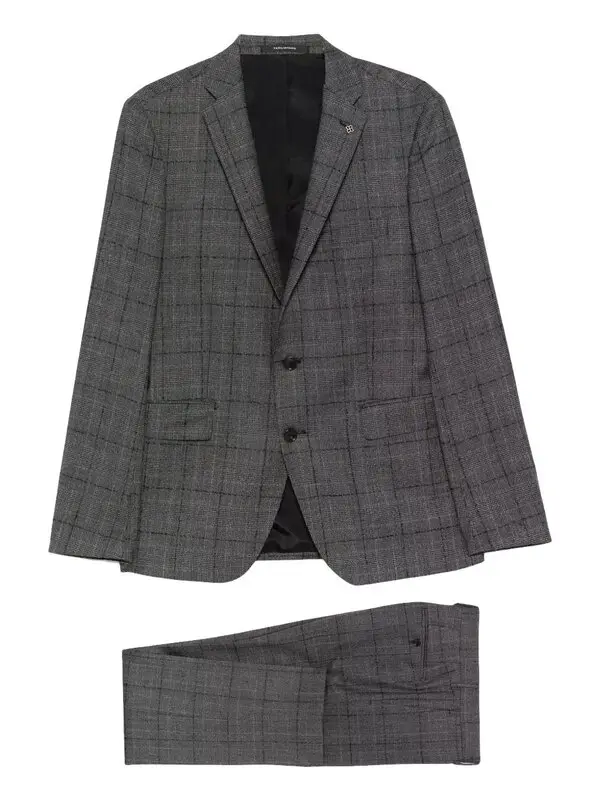 Tagliatore Virgin-wool Three-piece Suit - Grey