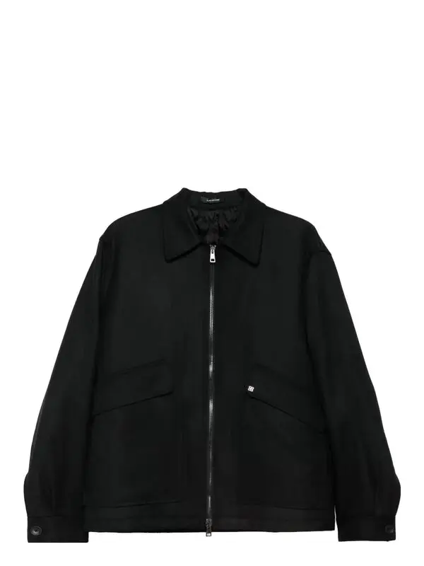 Tagliatore Wool Jacket - Black