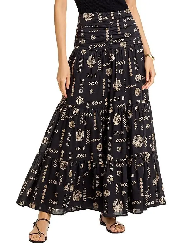 Rails Agatha Tiered Maxi Skirt - Beach Shell